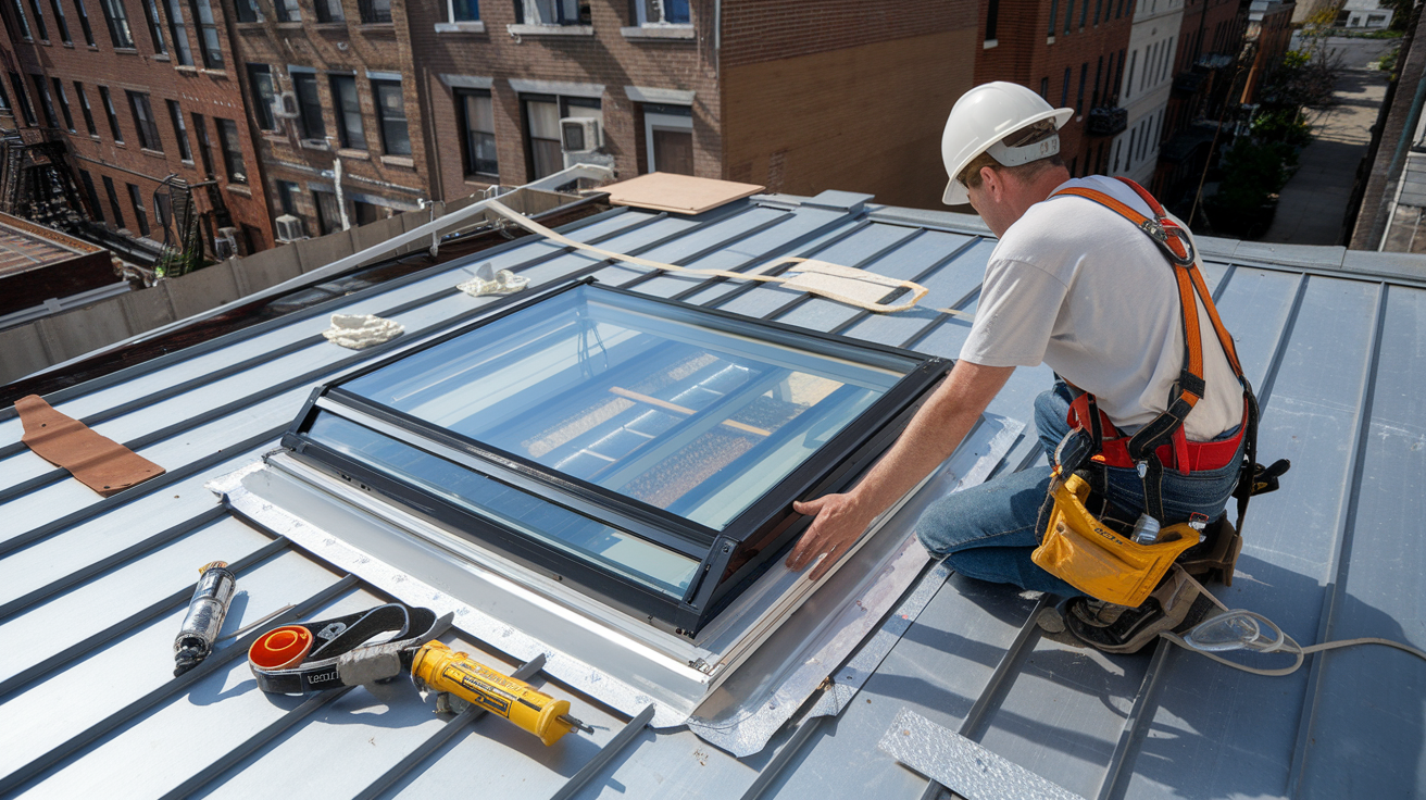 How to Install a Skylight on a Metal Roof in Brooklyn?